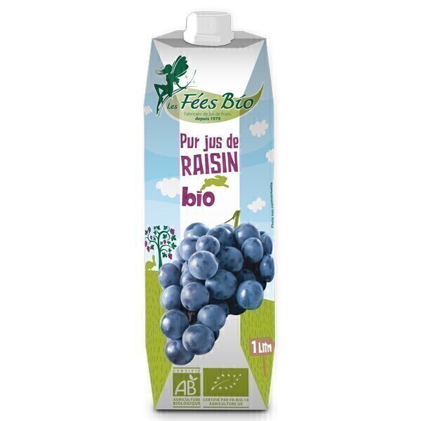 Pur Jus de Raisin Rouge Bio 1L | Greenweez