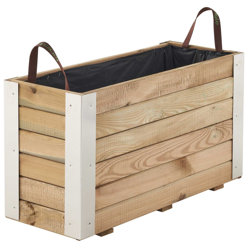 Bac à fleurs en bois 80 x 30 x 43,5 cm Bambou | Greenweez