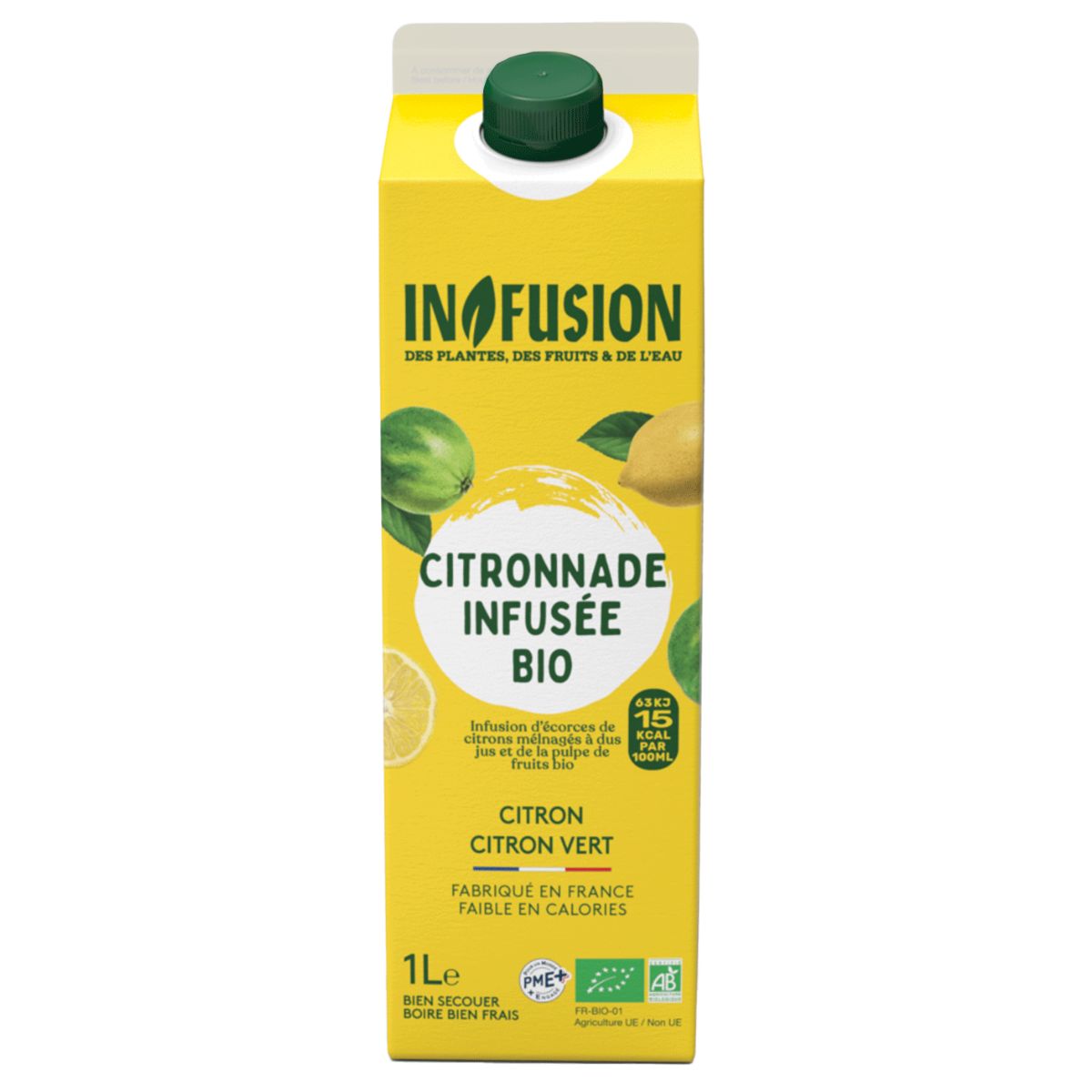 Infusion Citronnade bio 1L - Fabrication France | Greenweez