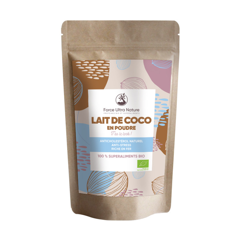 FORCE ULTRA NATURE : Lait Coco en poudre - 100% BIO et Vegan | Greenweez