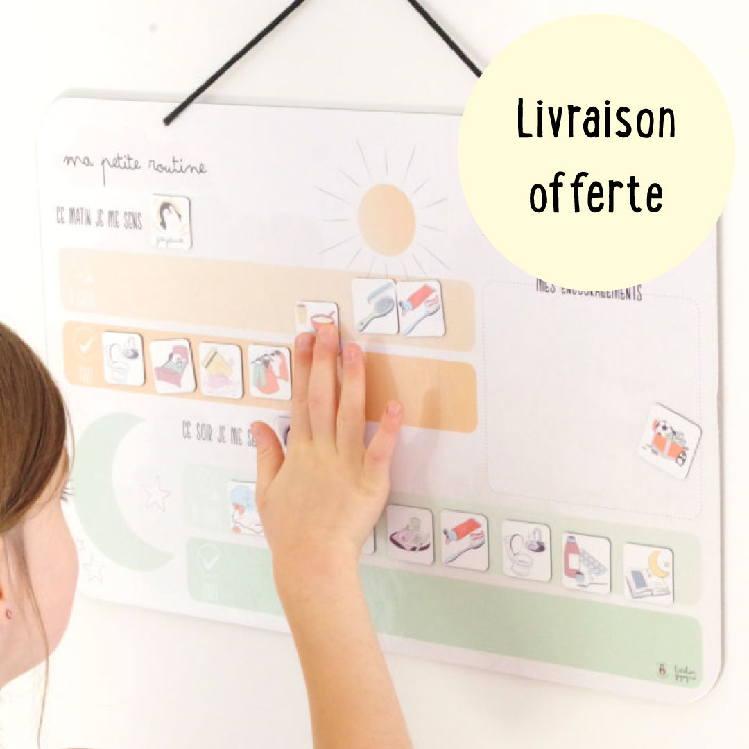 Ma petite routine - tableau magnétique dès 3 ans | Greenweez
