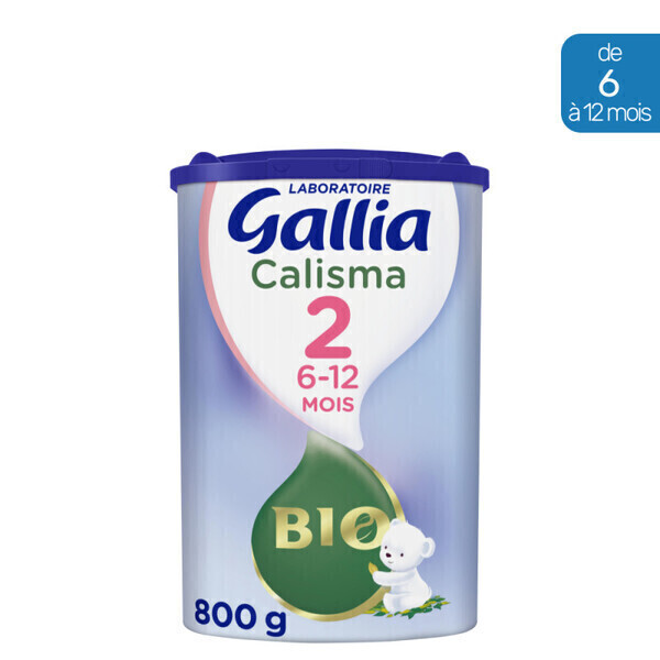 Lait en Poudre Bio Calisma 2 (800g) - Gallia Bio de 6 à 12 Mois | Greenweez