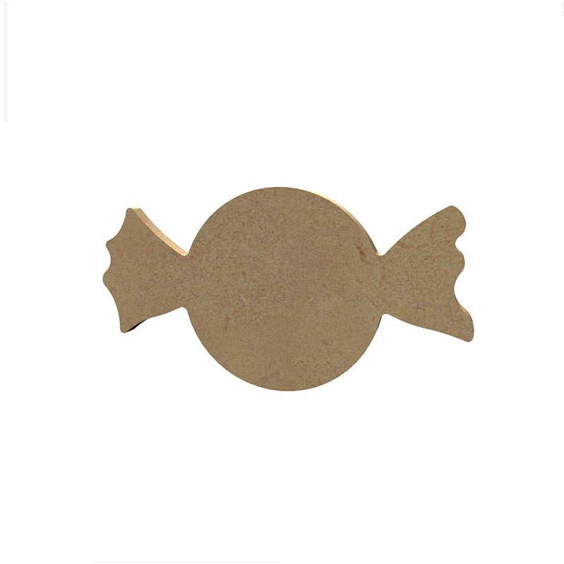 Bonbon en bois MDF à décorer - 13 x 7 cm | Greenweez