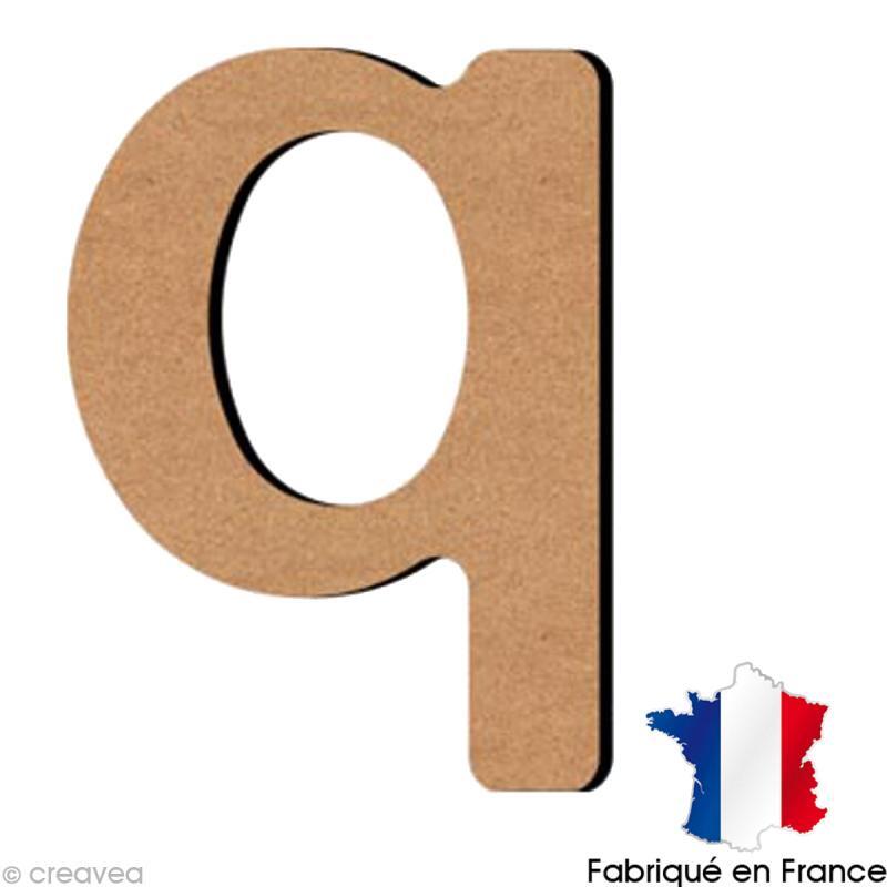 Lettre minuscule en bois Q 5 cm | Greenweez