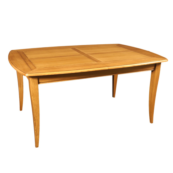 Table ovalisée 160 cm, 2 rallonges intégrées, chêne massif | Greenweez