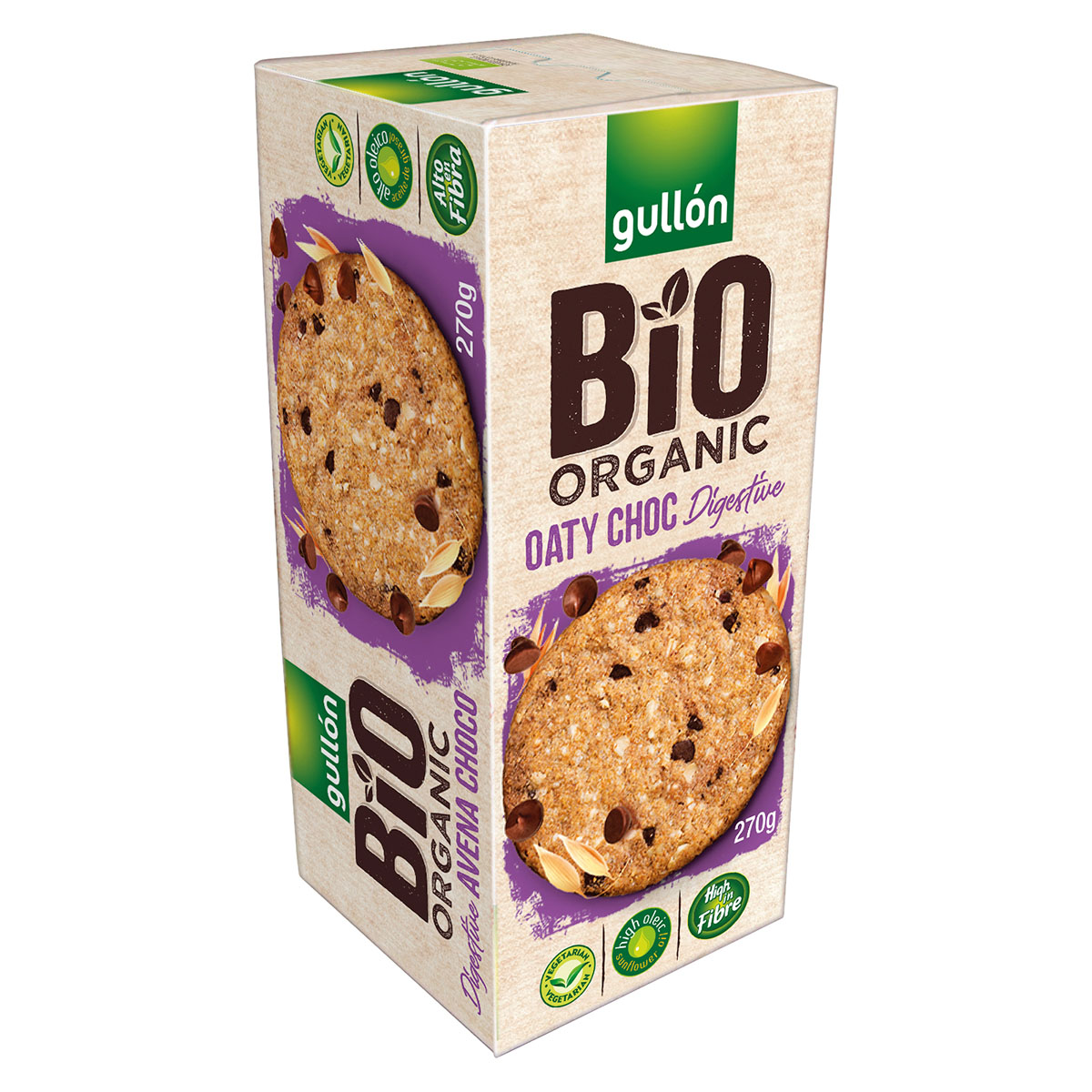 Biscuits avoine chocolat bio 270g | Greenweez