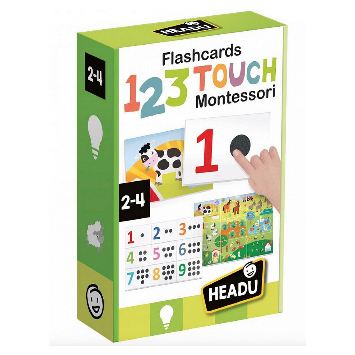 Flashcard 123 touch montessori | Greenweez