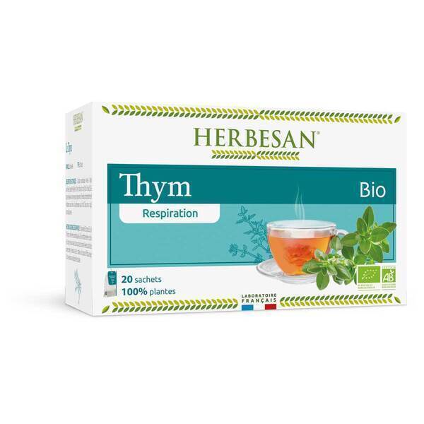 Infusion respiration au thym bio 20 sachets | Greenweez