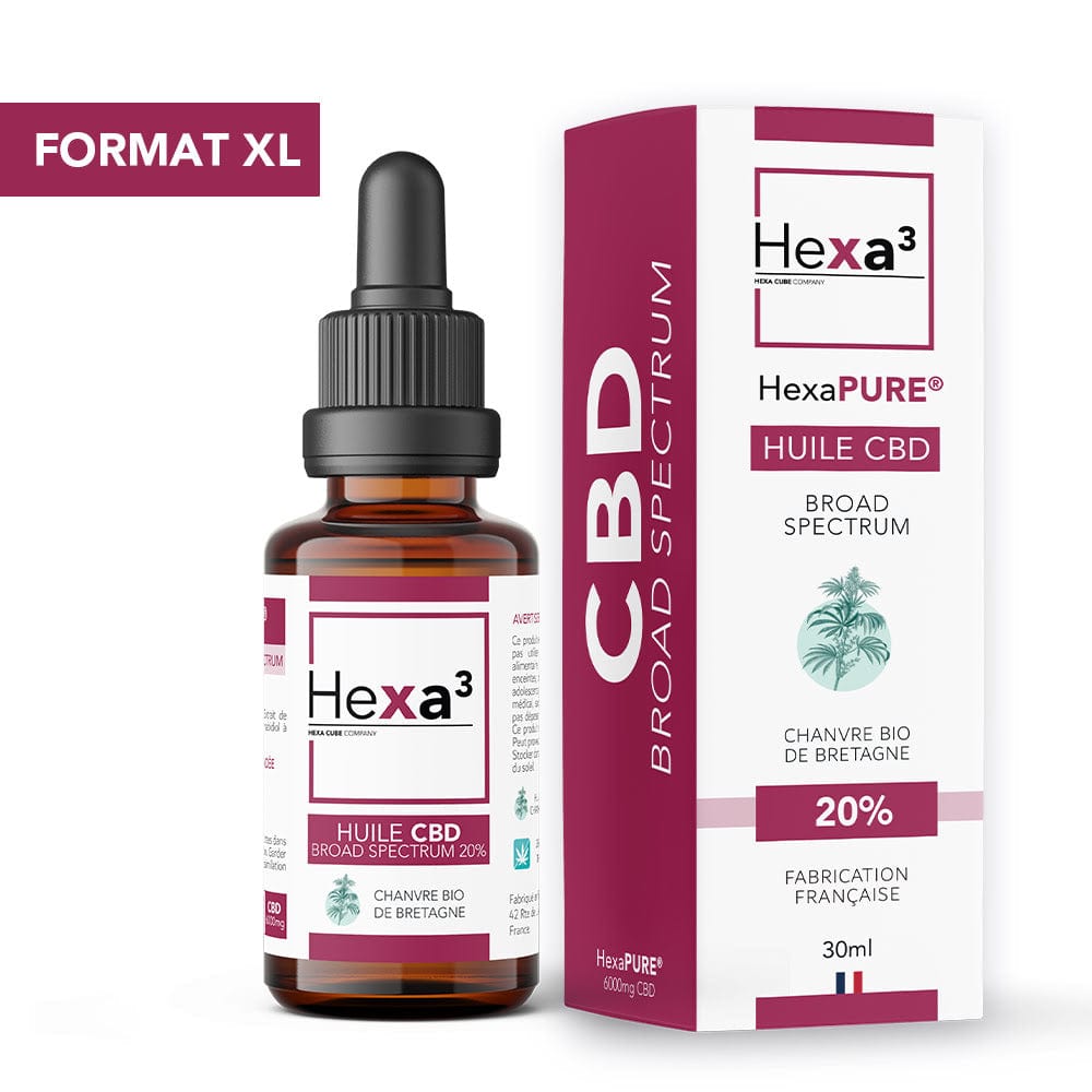 Huile CBD Grand Format HexaPURE, 20% / 6000mg, 30ml | Greenweez