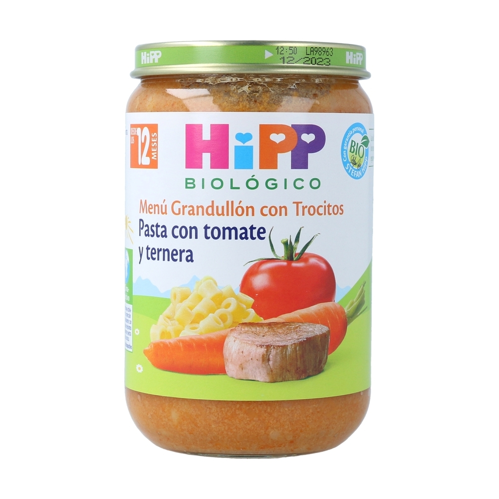 Pot de pâtes bio à la tomate et au veau (12 mois) 220 g | Greenweez