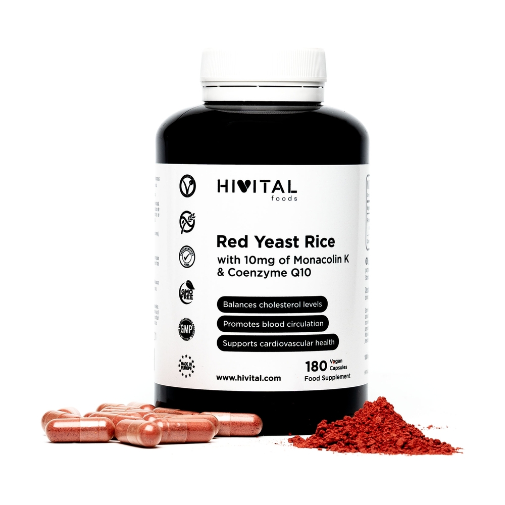 Levure de riz rouge avec coenzyme Q10 180 capsules végétales | Greenweez