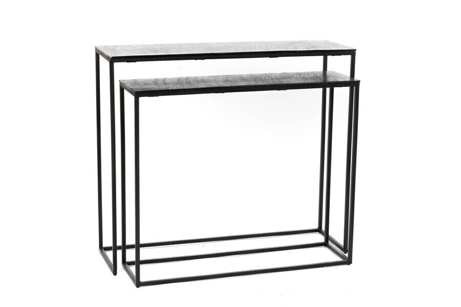 Consoles rectangulaires design en fonte L100 (le lot de 2) - ALL ...