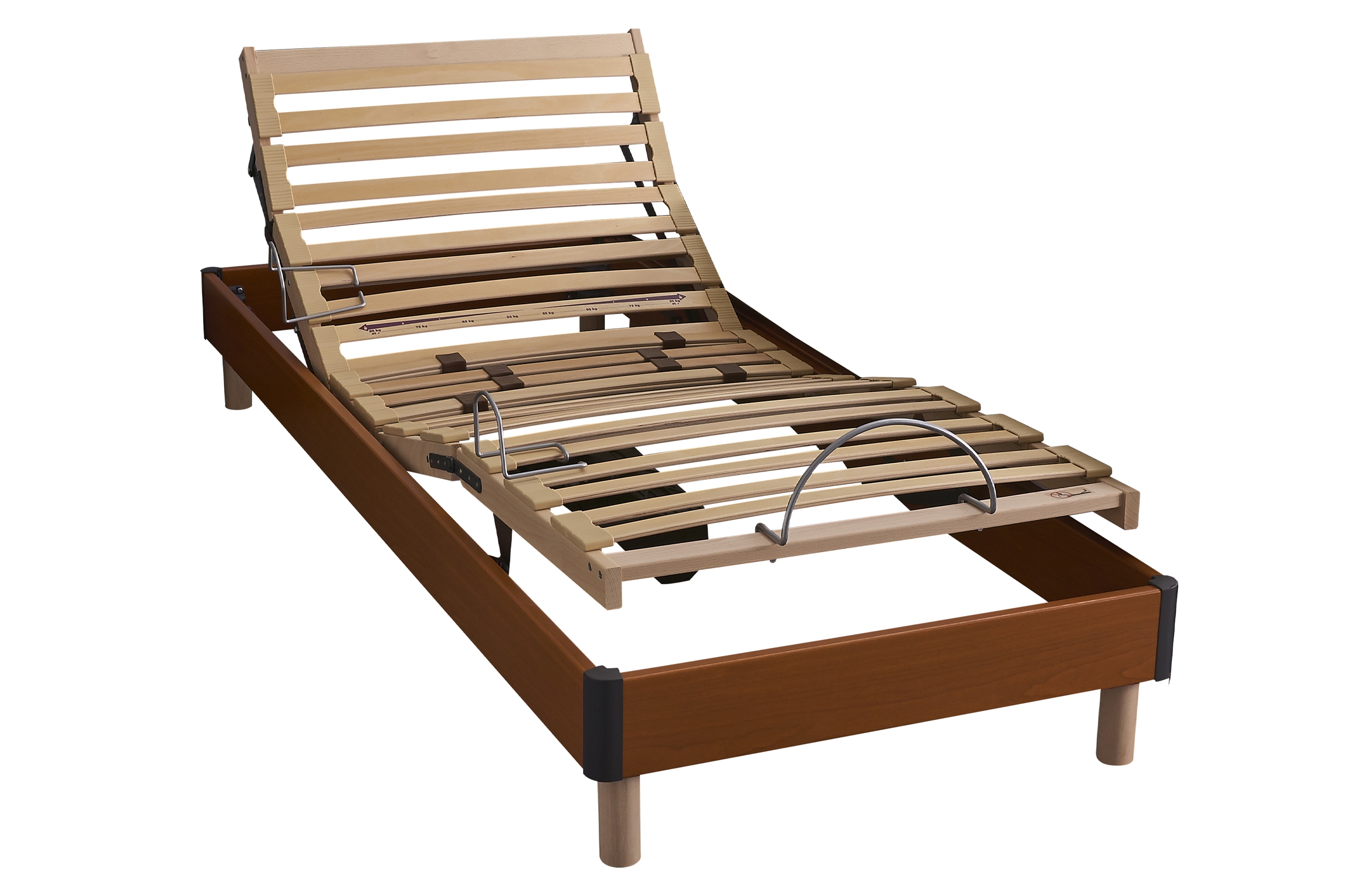 Sommier relaxation avec réglage fermeté niveau lombaire 90x190 | Greenweez