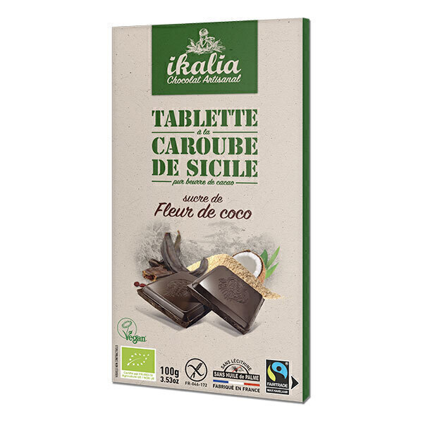 Tablette caroube au sucre de coco 100g | Greenweez
