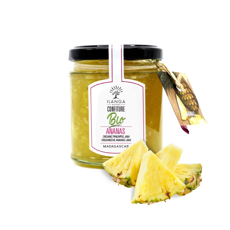 Confiture Ananas au Sucre de Canne de Madagascar 220g | Greenweez