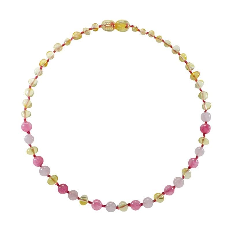 Collier bébé - Ambre et pierres naturelles | Greenweez