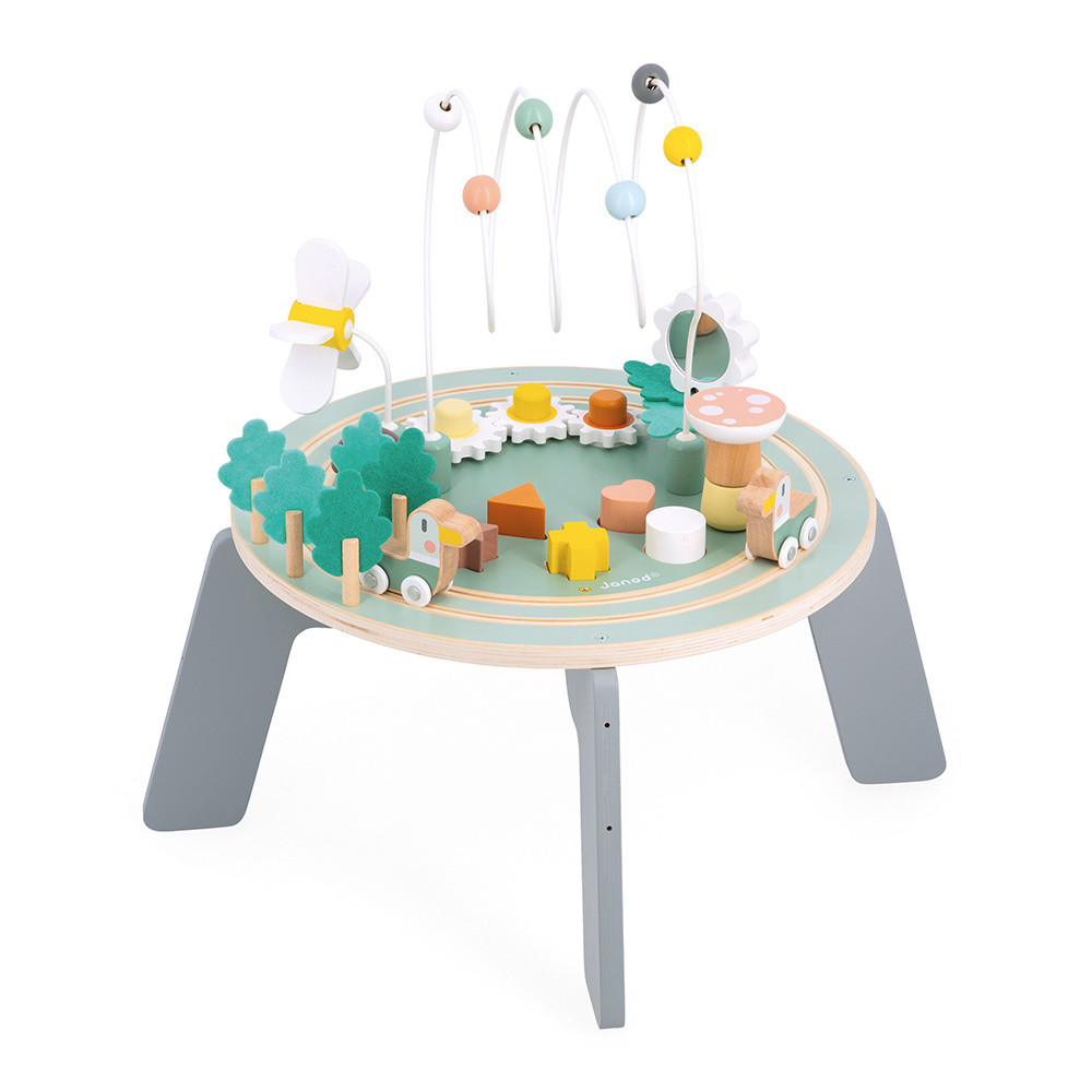 Table d'activitès en bois, 9 activitès | Greenweez