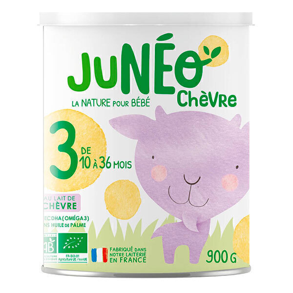 Lait de chèvre infantile bio 3ème âge 900g - De 10 à 36 mois | Greenweez
