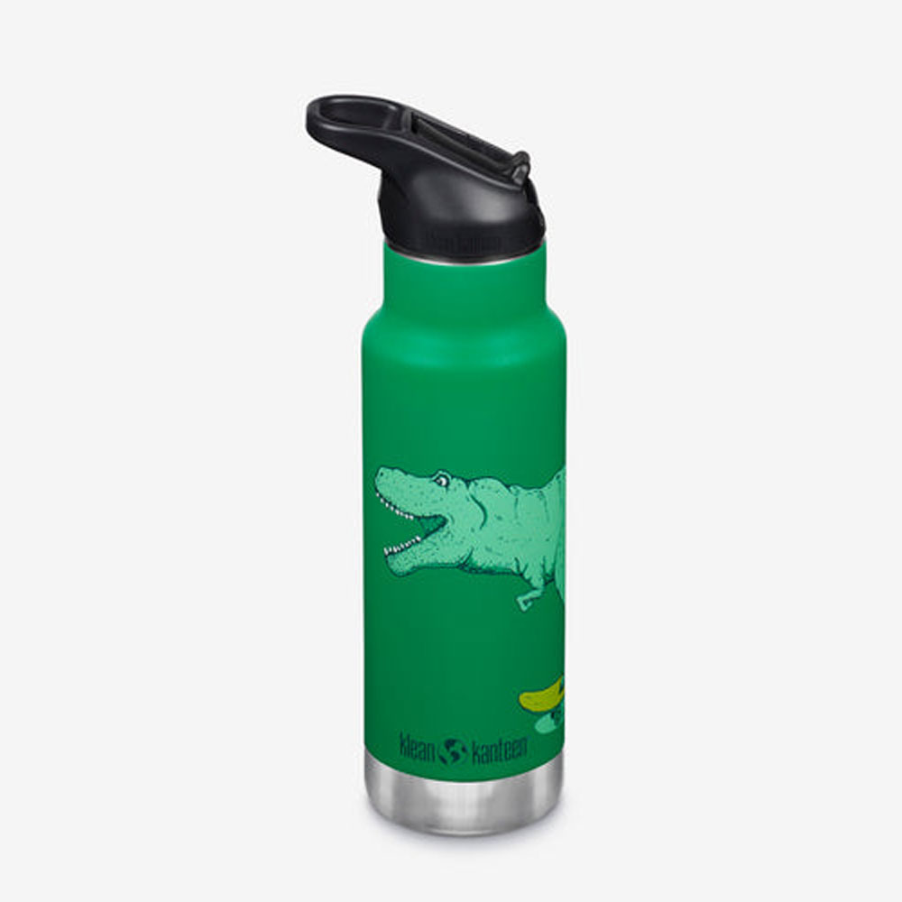 Gourde Inox Isotherme 355 ml bouchon Sport dino skate | Greenweez