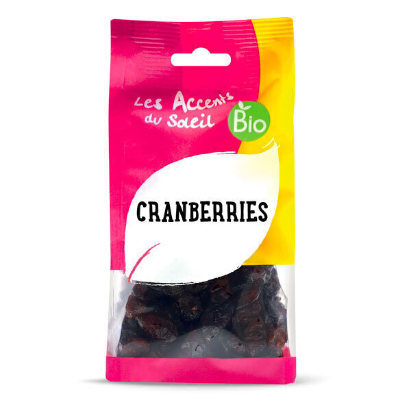 Cranberries séchées sucre de canne 125g | Greenweez