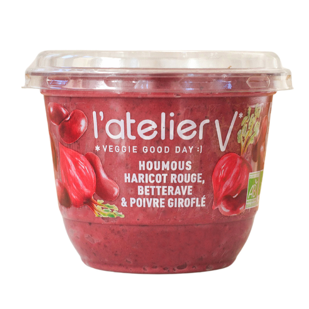 Houmous haricot rouge et betterave 150g | Greenweez