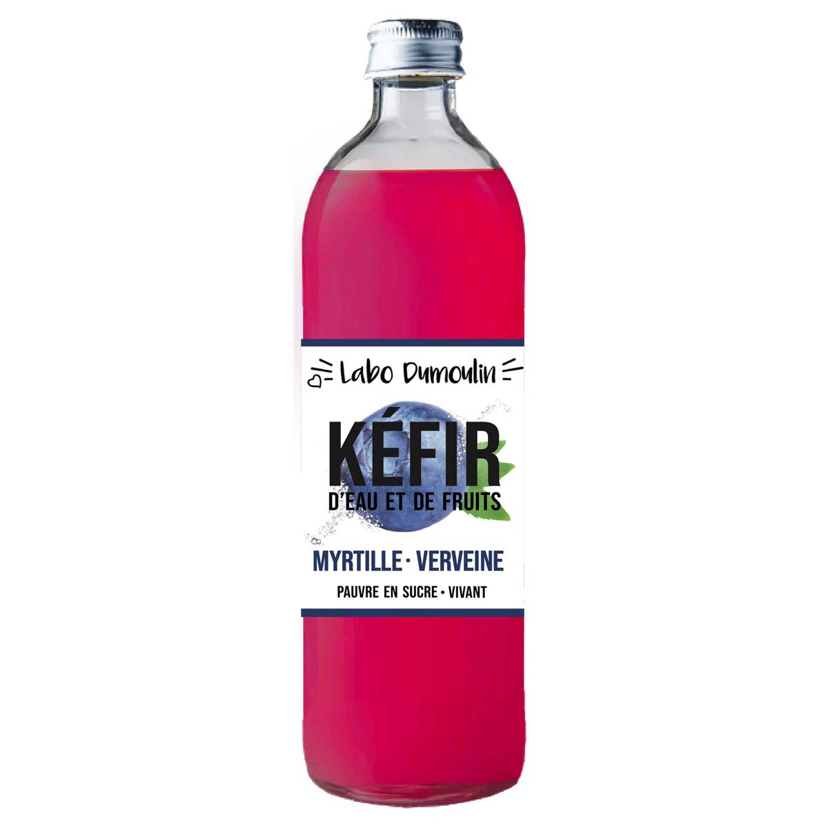 Kéfir de fruits Myrtille Verveine bio 75cl | Greenweez