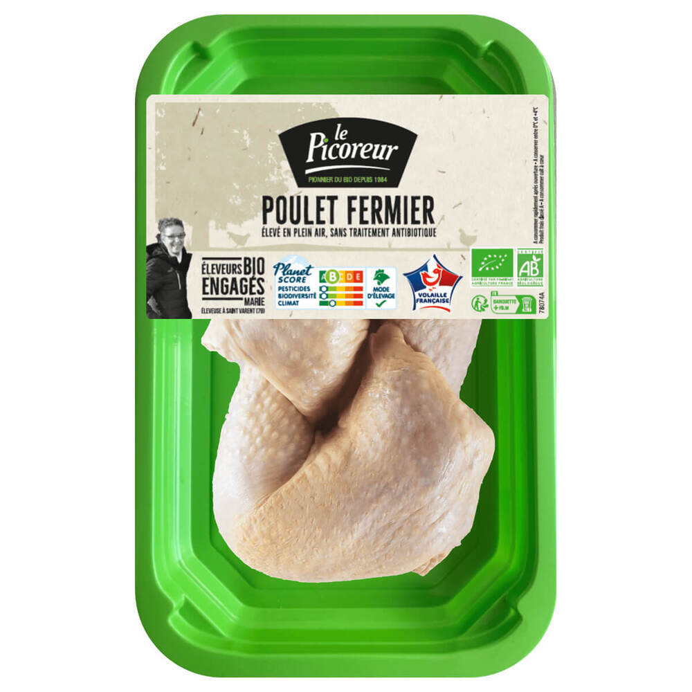 Cuisses de poulet fermier blanc 550g | Greenweez
