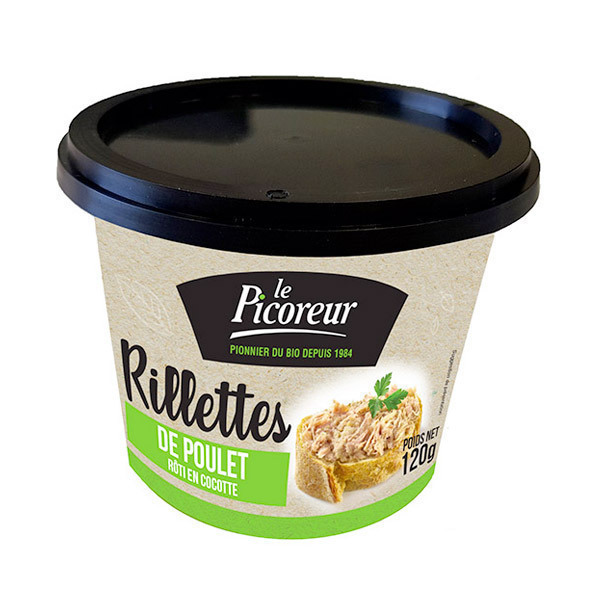 Rillette Fraiche de Poulet en pot 120g | Greenweez