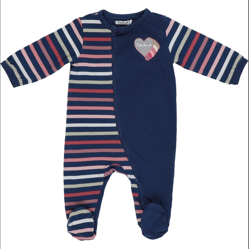 LITTLE MARCEL 3 Mois pyjama fille bleu rose | Greenweez
