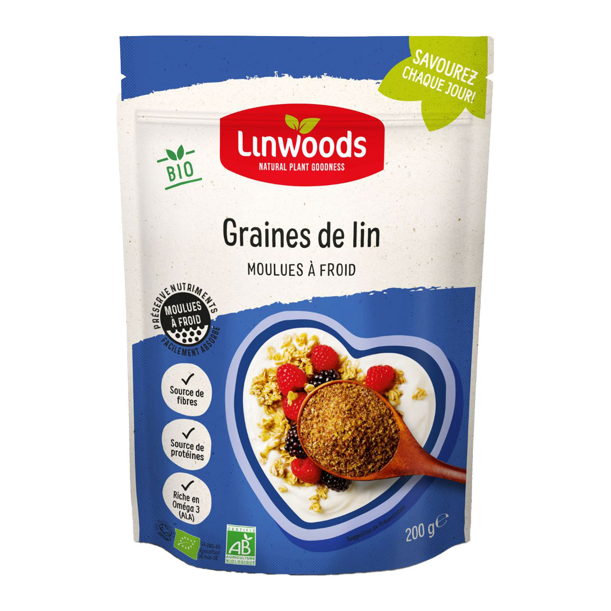 Graines de lin moulues bio 200g | Greenweez