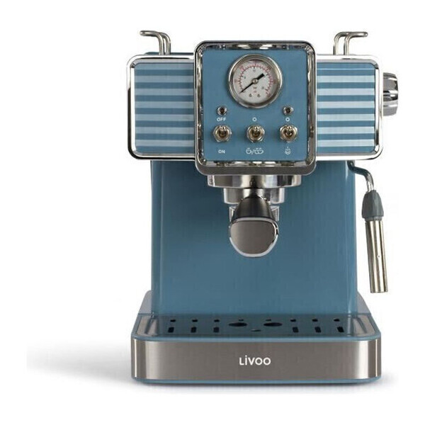 LIVOO DOD174 Machine a café expresso- Réservoir 1,5L - Bleu | Greenweez