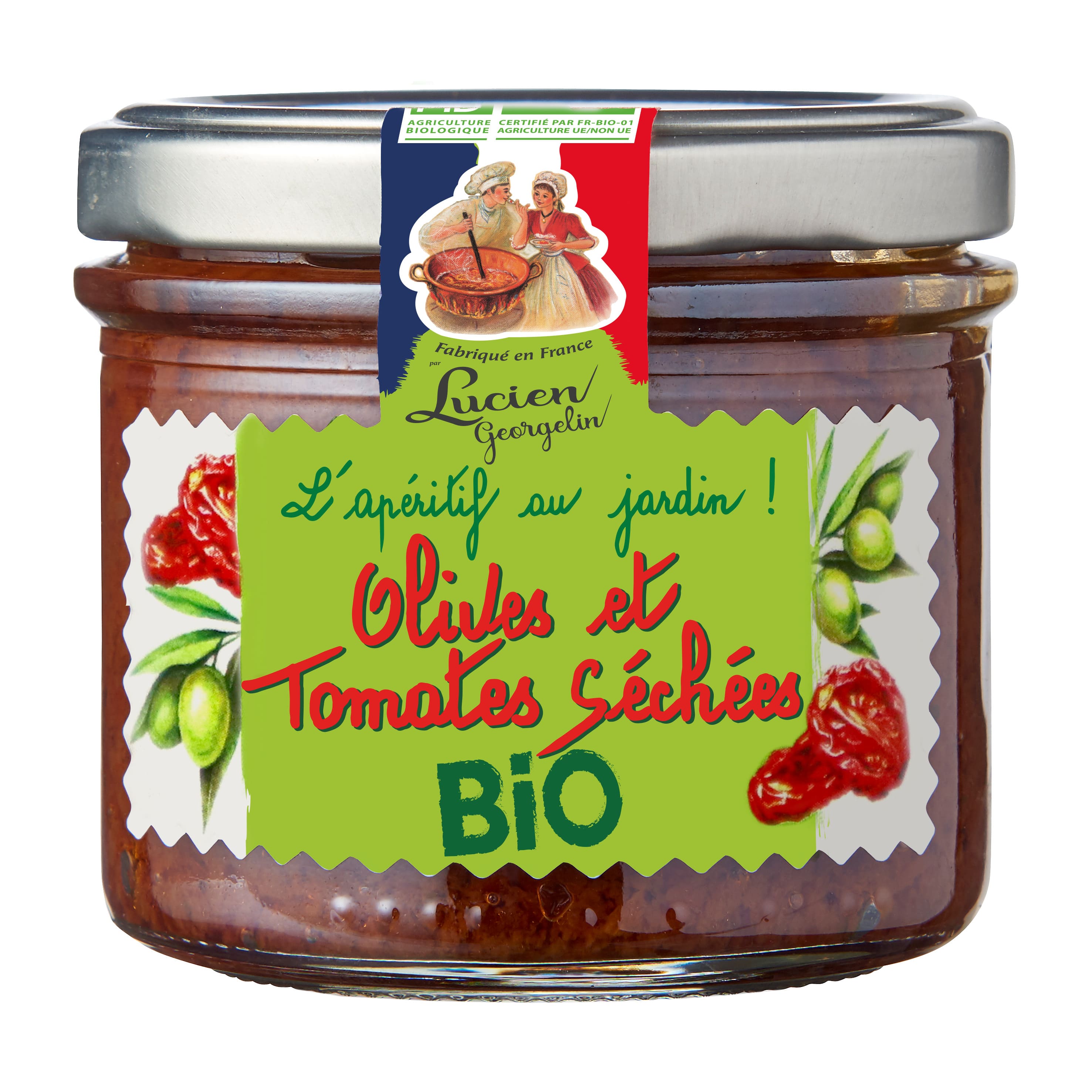 Tartinable Olives et tomates séchées bio 100g - Lucien Georgelin ...