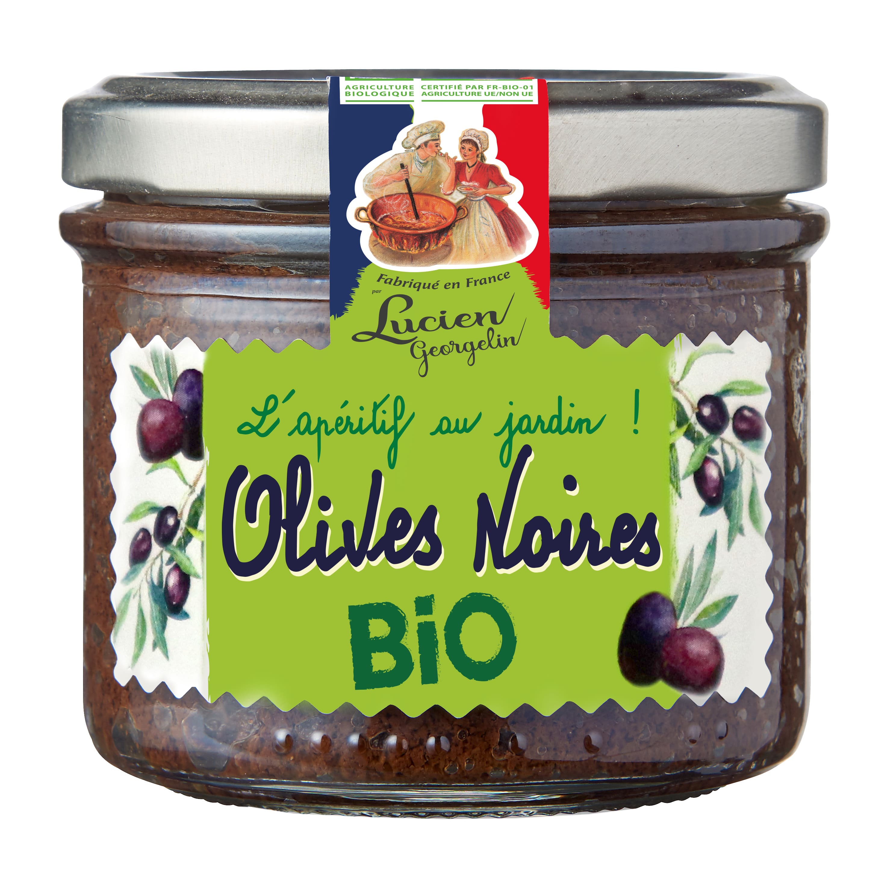 Tartinable apéritif Olives noires bio 100g - Lucien Georgelin | Greenweez