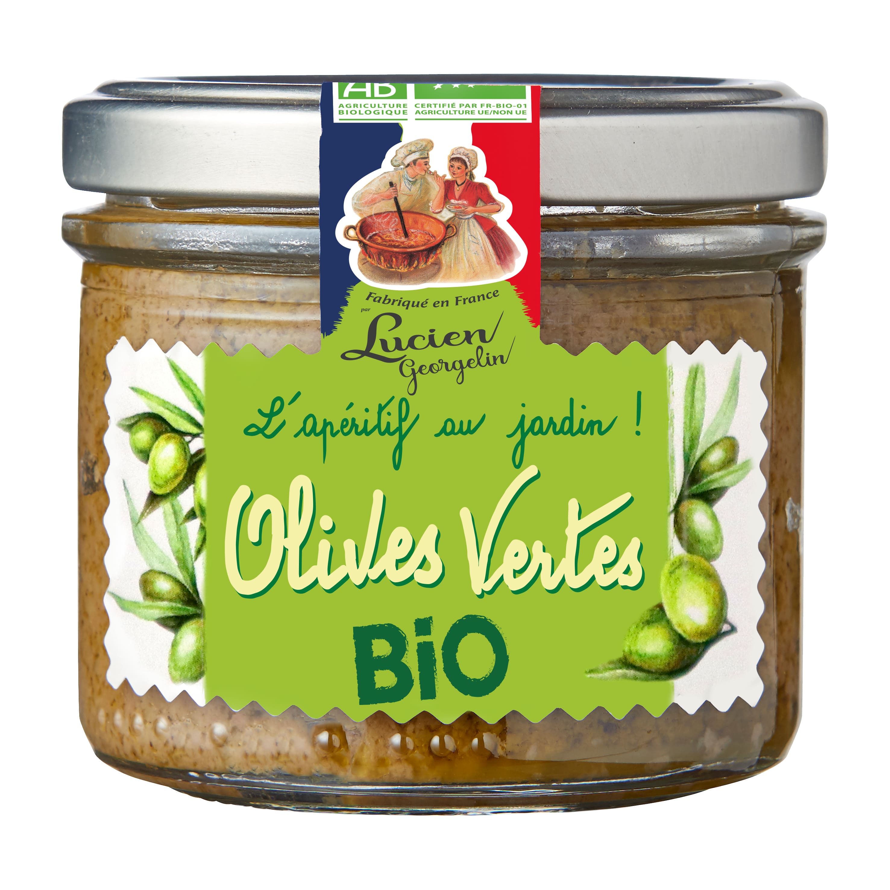 Tartinable apéritif Olives vertes bio 100g - Lucien Georgelin | Greenweez