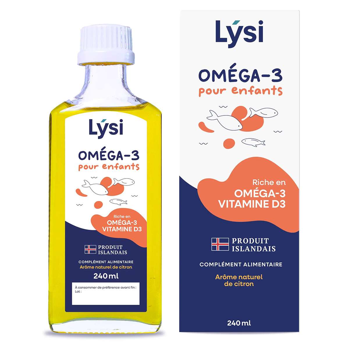 Lysi Oméga 3 Enfants Huile de poissons 240 mL | Greenweez
