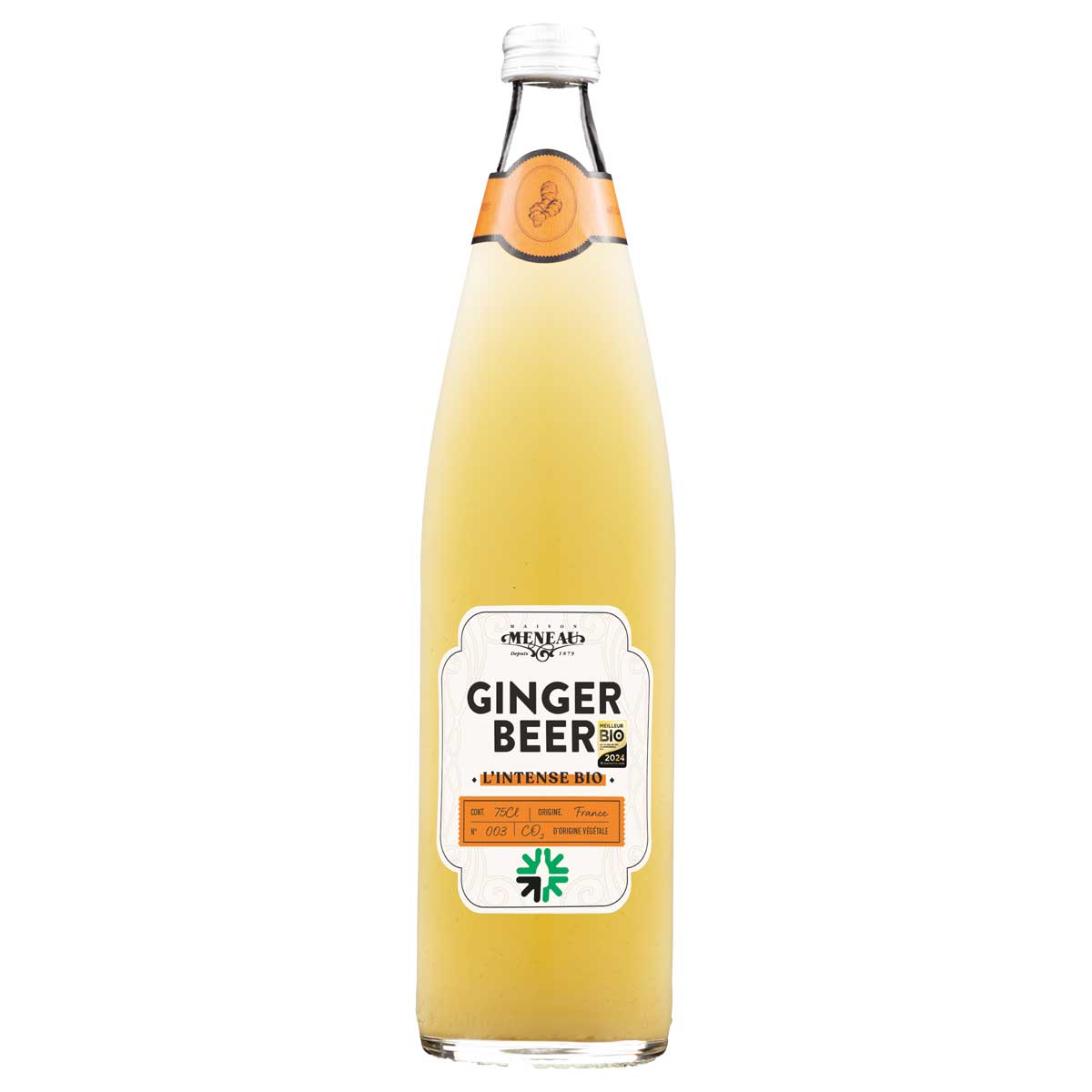 Maison Meneau Ginger beer bio 75cl - Fabrication France | Greenweez