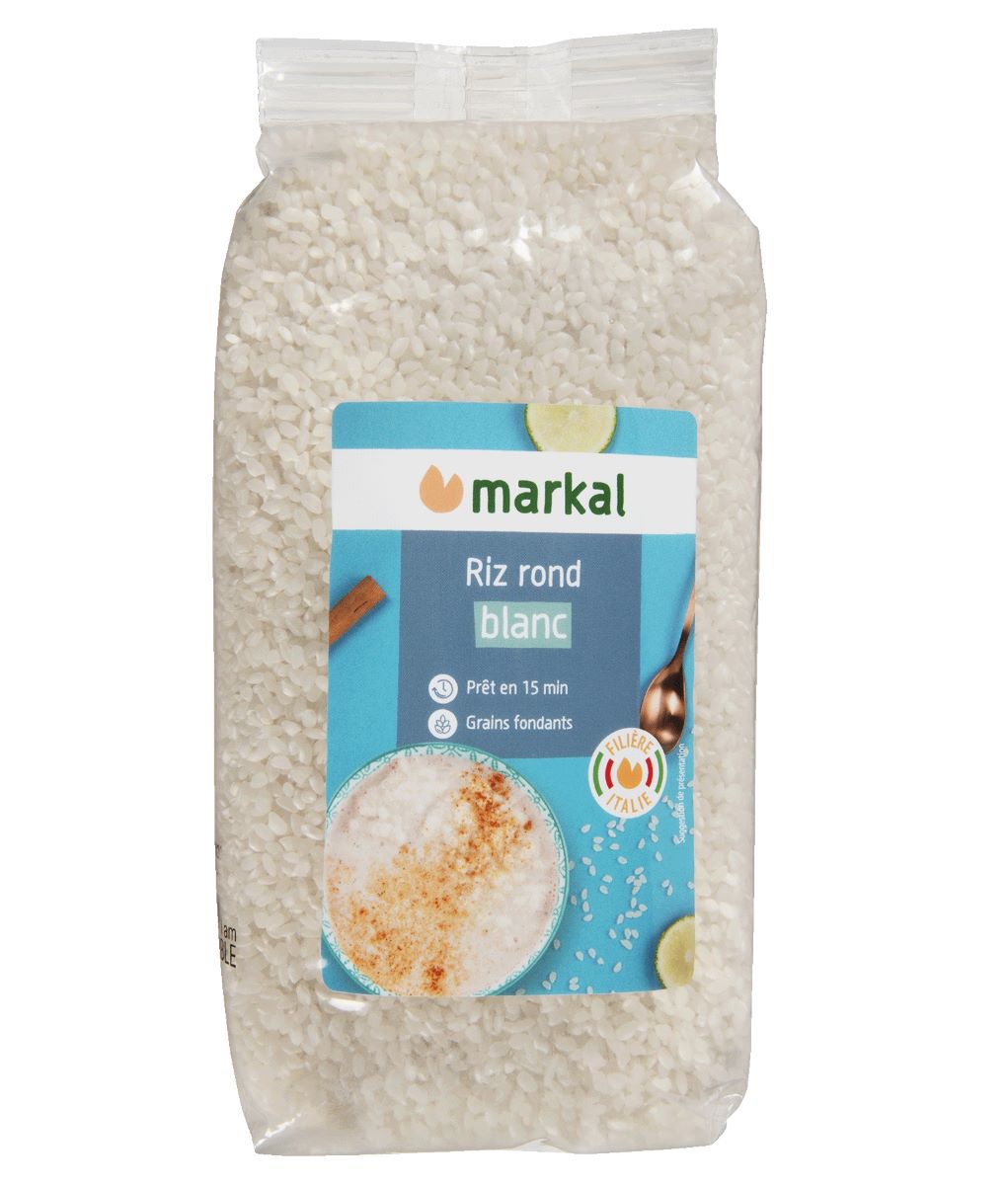 Riz rond blanc bio 1kg | Greenweez