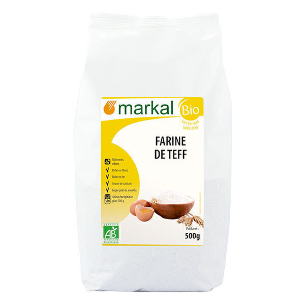 Farine de teff blanc 500g | Greenweez