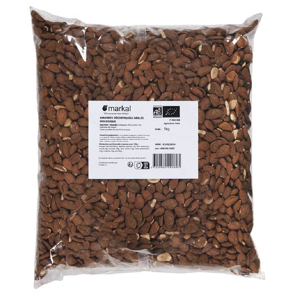 Amandes grillées salées 5kg | Greenweez