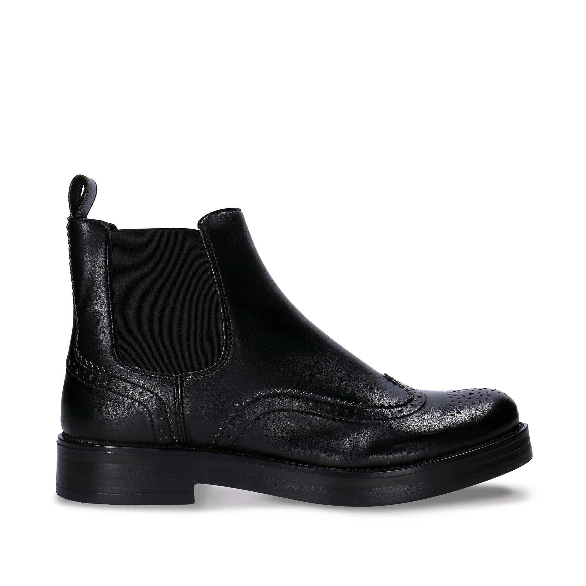 Sisi Black bottines chelsea véganes brogue | Greenweez