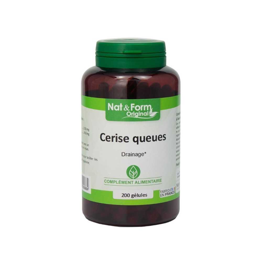 Queues de cerise 200 gélules en gélatine Nat et Form | Greenweez
