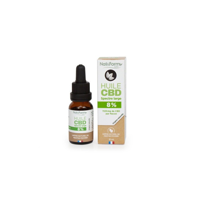 Huile de CBD 8% 15 ml Nat et Form | Greenweez