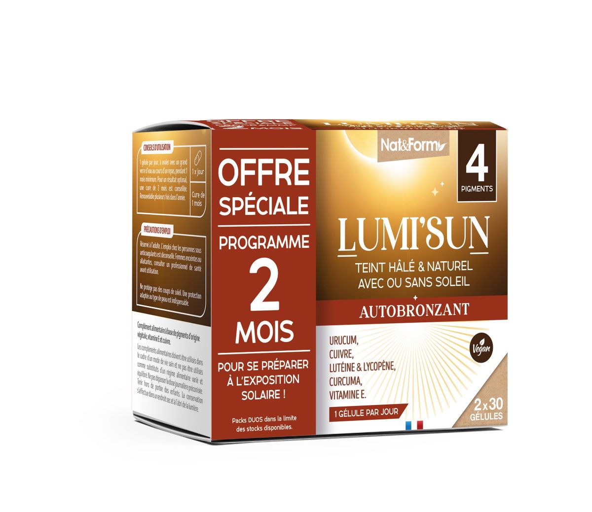 Autobronzant duo 2X30 gélules | Greenweez