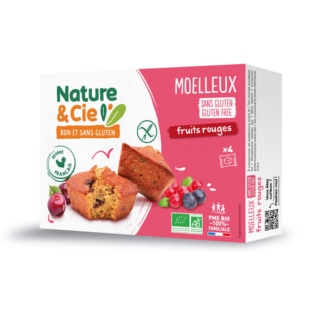 Moelleux aux fruits rouges 150g | Greenweez