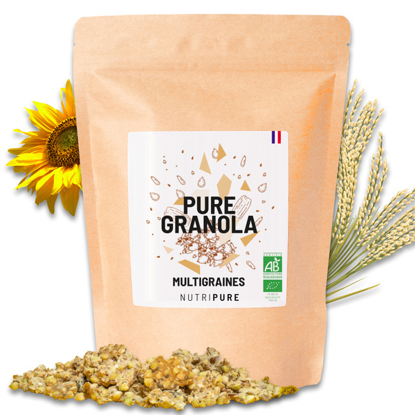 Pure Granola BIO Multigraines Vegan 350G | Greenweez