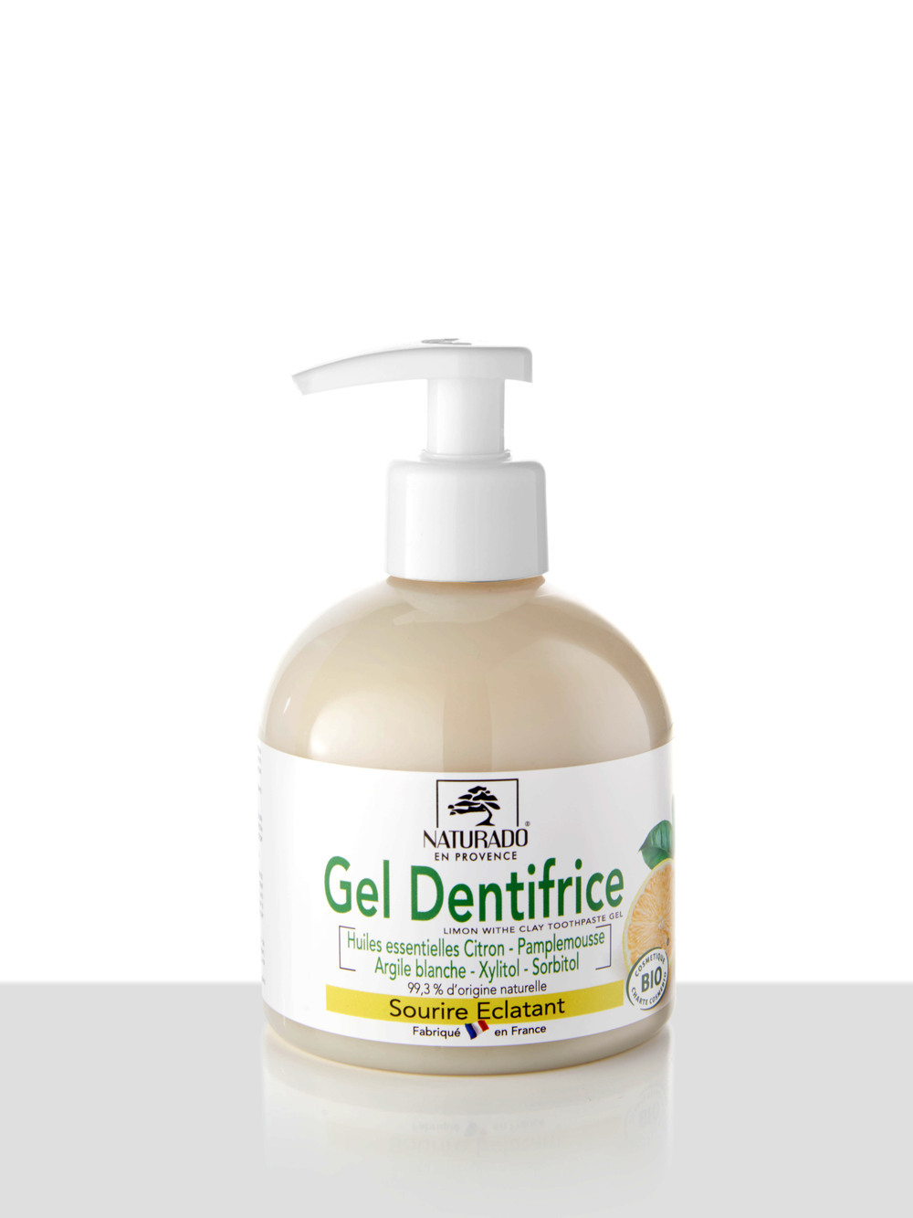Pouss'mousse dentifrice Citron argile blanche 300 ml | Greenweez