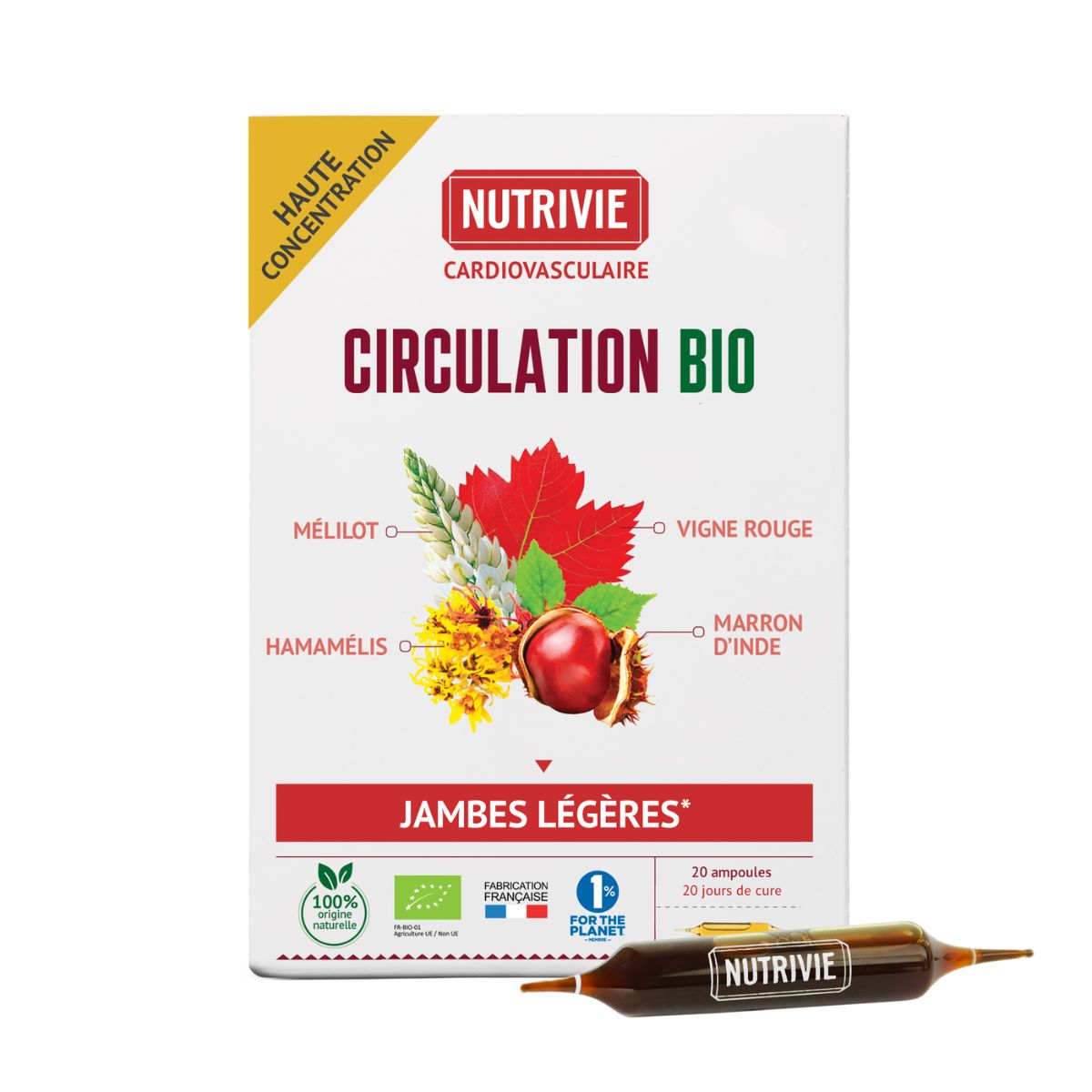 Cure complexe circulation 20 ampoules | Greenweez