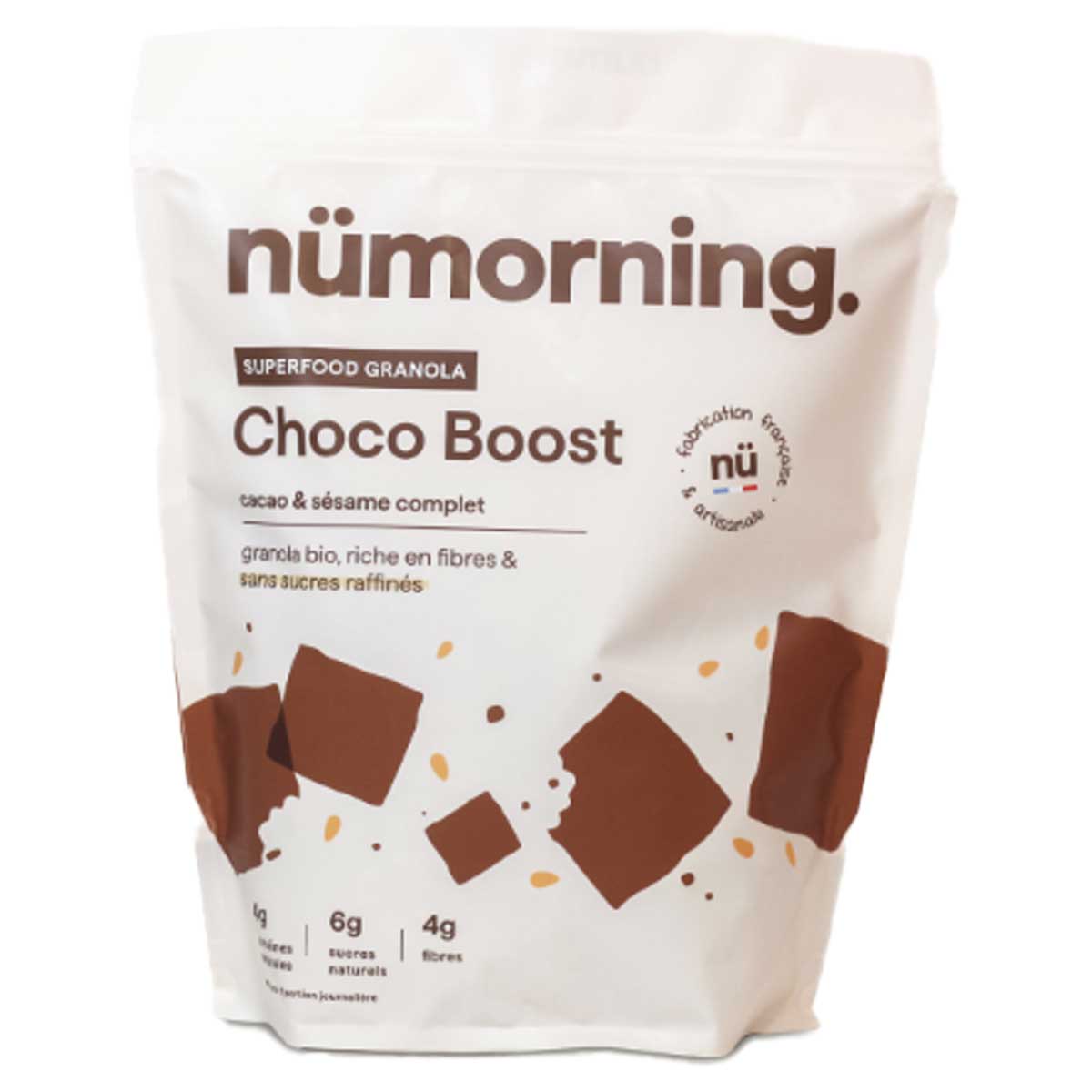 Granola bio Choco Boost cacao et sésame complet 1kg | Greenweez
