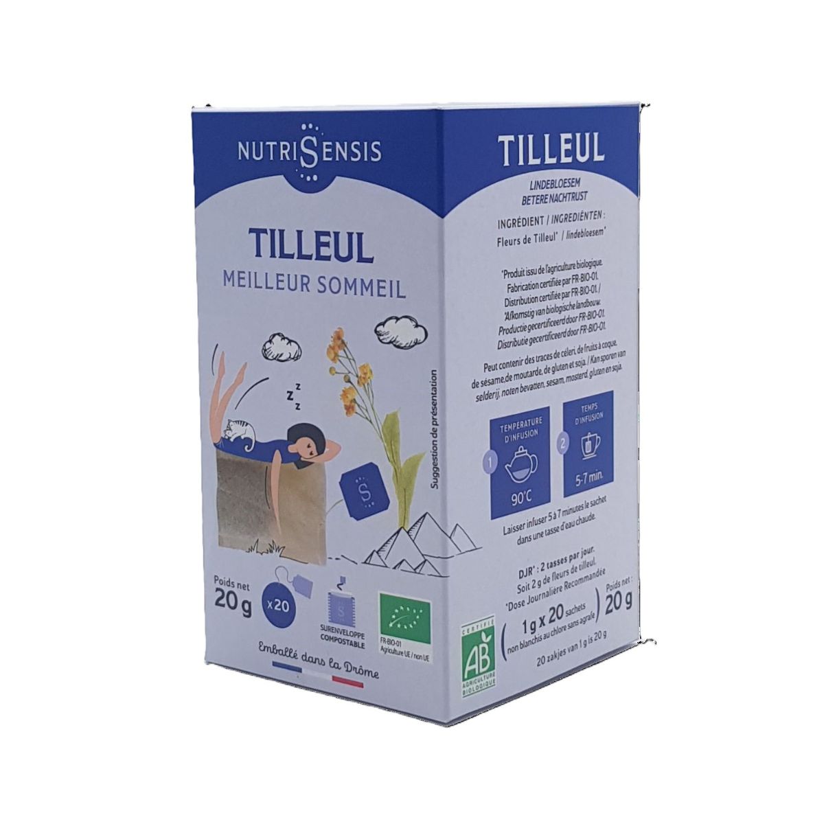 Infusion tilleul bio - 20 sachets | Greenweez