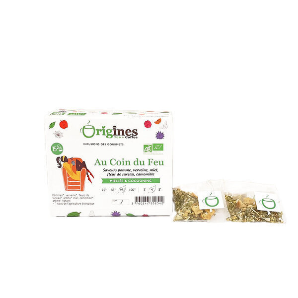 Infusion Bio Au Coin du Feu - Infusettes x15 | Greenweez